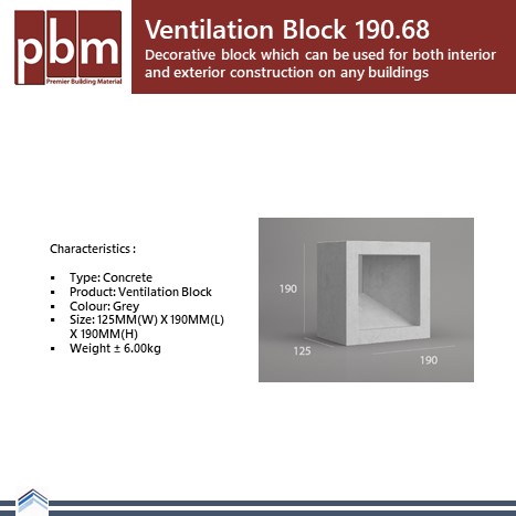 Ventilation Block 3914.100 – A.S. CHIN HIN